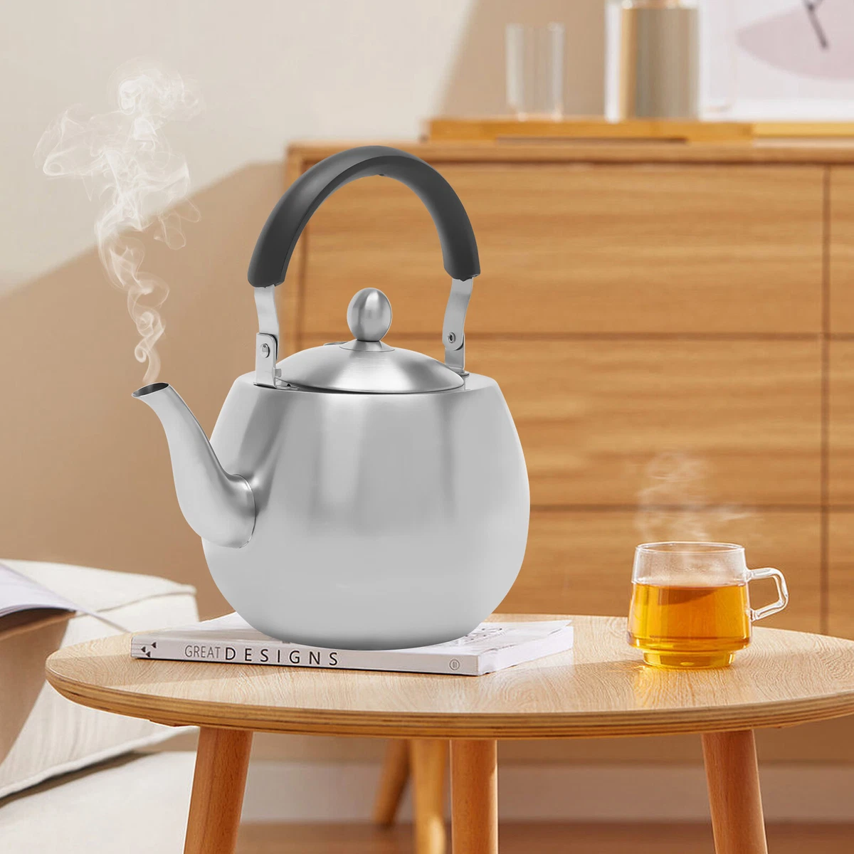 Stainless Steel Whistling Tea Pots