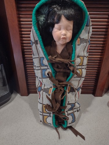 Native American Papoose Baby Danbury Mint Porcelain | eBay