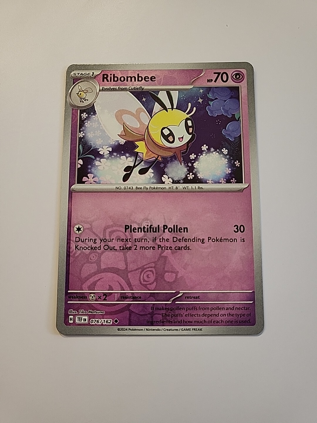 Pokemon - Ribombee 076/162 - Reverse Holo - Temporal Forces - NM/M | eBay