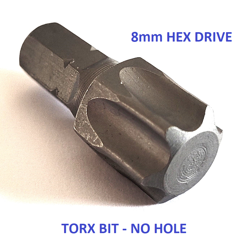 TORX BIT 8mm HEX 30mm T10 T15 T20 T25 T27 T30 T40 T45 T50 T55 T60 T70 ...