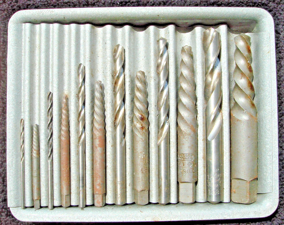 Screw Extractors Ezy-Out Cleveland Twist Drill Co. Set No 20 Full Set W ...