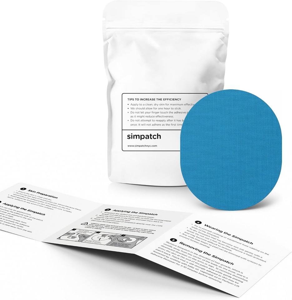 SIMPATCH Universal Adhesive Patch (25-Pack) – Waterproof Adhesive, CGM ...