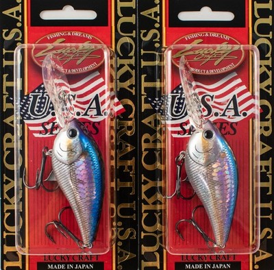 (LOT OF 2) LUCKY CRAFT LC 2.0XD CRANKBAIT 3/5OZ LC2.0XD-270 MS AMER SHAD E7143 | eBay