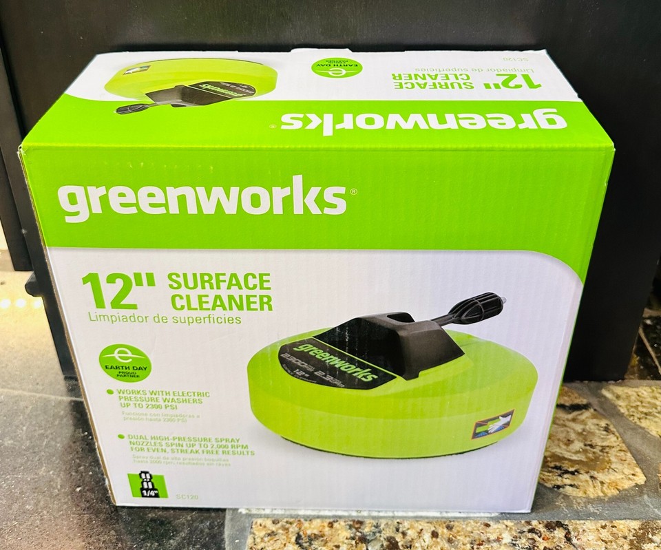 Greenworks 12" (in.) Surface Cleaner Pressure Cleaner, Green UPC ...