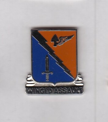 US Army 229th Aviation Regiment crest DUI badge c/b clutchback V-21 | eBay