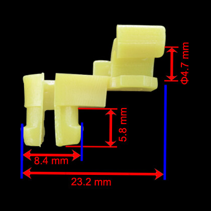 100 Pcs RH Door Lock End Rod Clip 5mm Rod Handle Retainer For Toyota ...