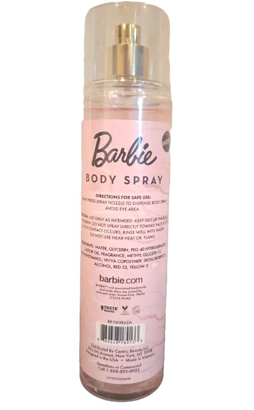 Barbie Body Spray Pink Lemonade Scent 8.FL .OZ Rare New | eBay