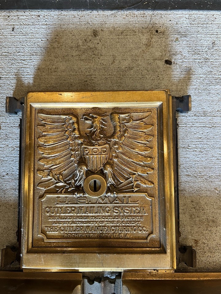 ANTIQUE U.S.MAIL CUTLER MAILING SYSTEM MAIL CHUTE ROCHESTER, N.Y. U.S.A ...