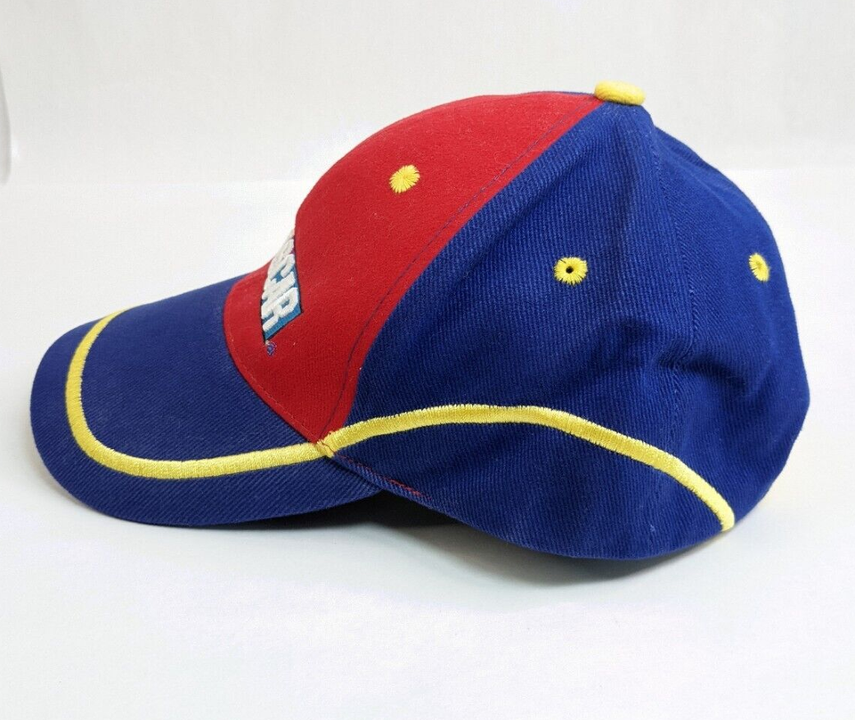 VTG NASCAR Logo Racing Stripe Multi Color Red Blue Baseball Cap, Hat | eBay