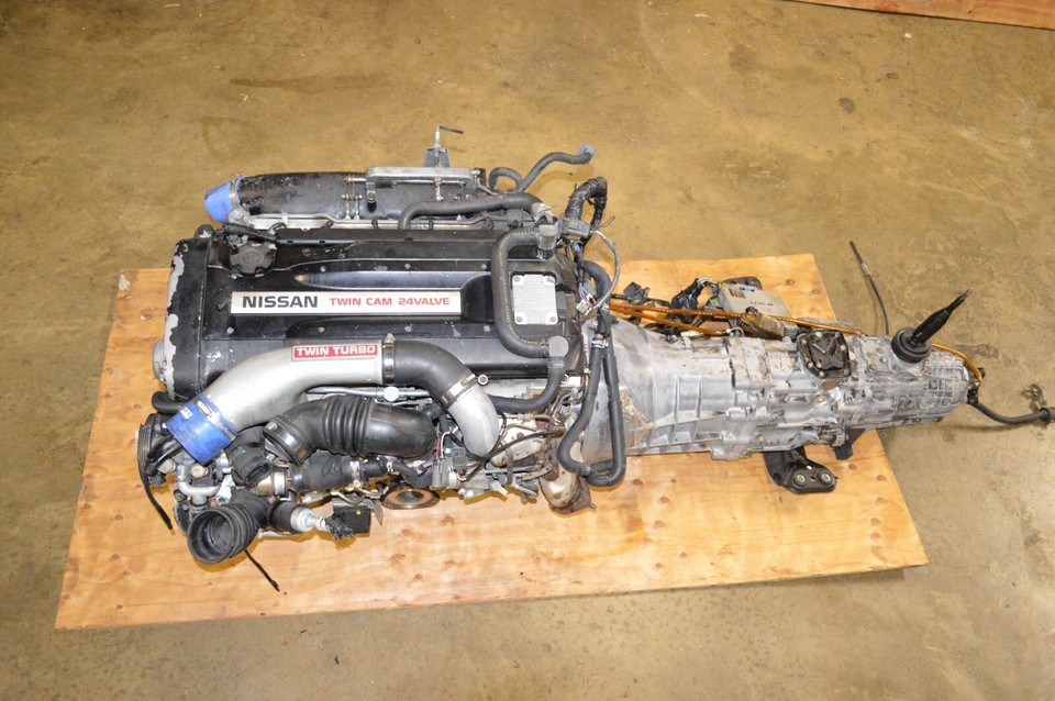 JDM NISSAN RB26 DETT R32 SKYLINE TWIN TURBO ENGINE 5-SP AWD TRANS ...