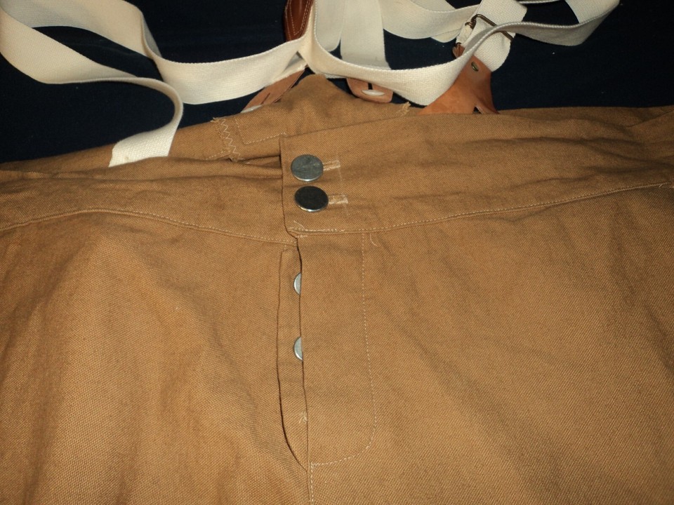 Civil War Reenactment Brown Knickers sz 44W w/ suspenders Jas Townsend ...