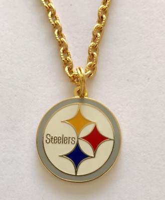 Pittsburgh Steelers Logo Gold Tone Petite Charm Necklace | eBay