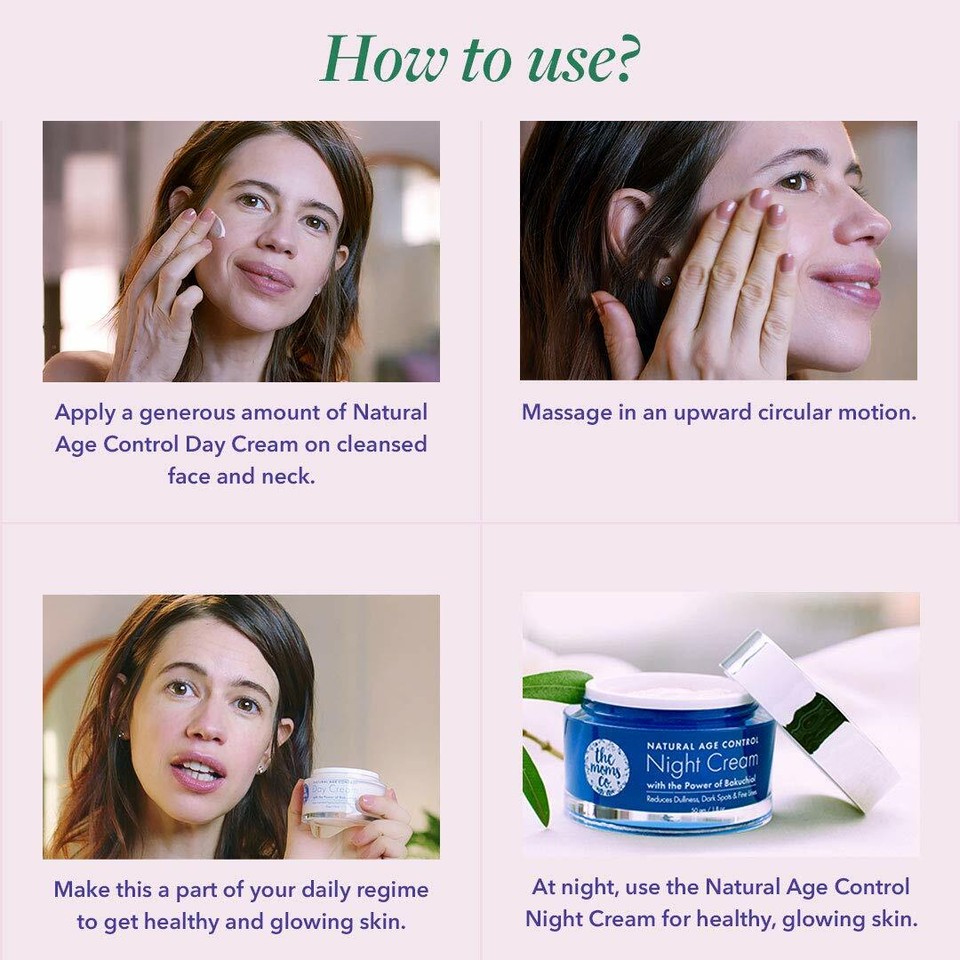 The Moms Co Natural Age Control Face Day Cream Reduce Fine Lines ...