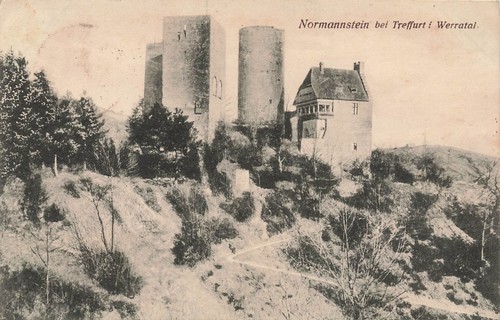 Vue Normannstein Par Treffurt Im Werratal Thüringen Carte Postale Ak ...