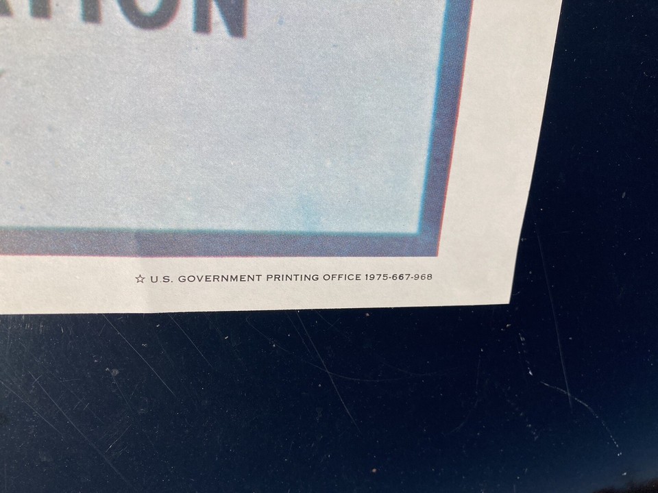 1975 I WANT YOU FOR US ARMY - UNCLE SAM - RECRUITING POSTER 22" X 28 ...