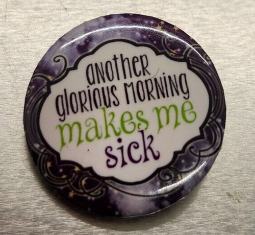 Another Glorious Morning Makes me Sick - Pin | eBay