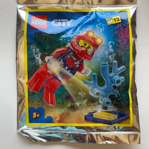 LEGO City Scuba Diver Deep Sea Diver Foil Pack 952012 Minifigure ...