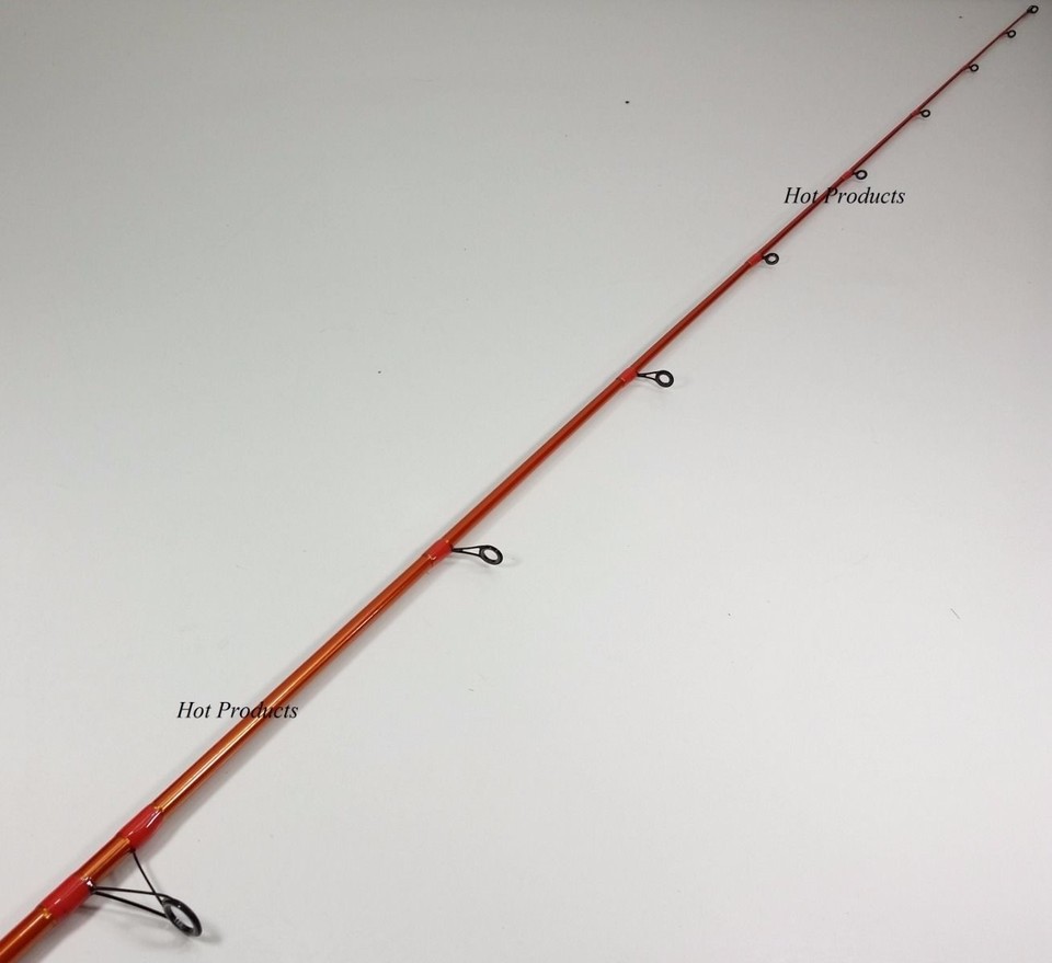 7' MEDIUM SPINNING Carrot Stix ORANGE Alpha Bass Fishing Rod CWA701M-M ...