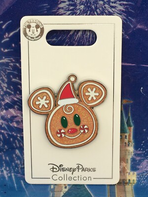 Disney Pins 2020 Gingerbread Cookie Mickey Icon Santa Hat Christmas ...
