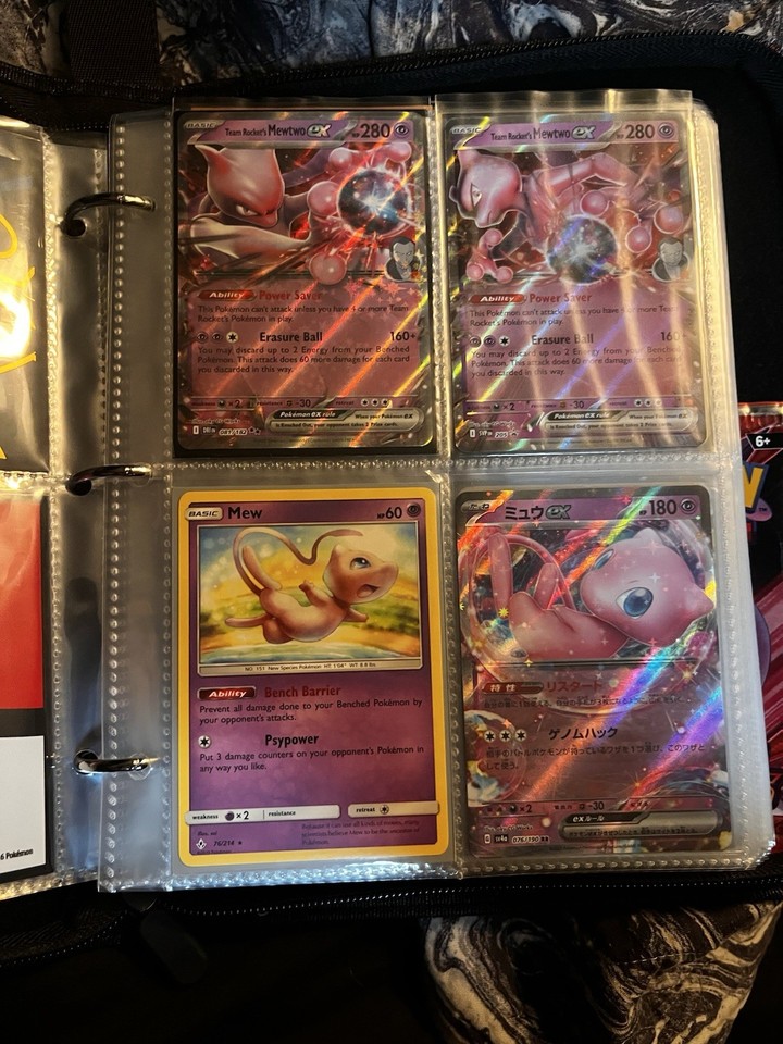 Pokemon Mew And Mewtwo Binder collection binder included | eBay