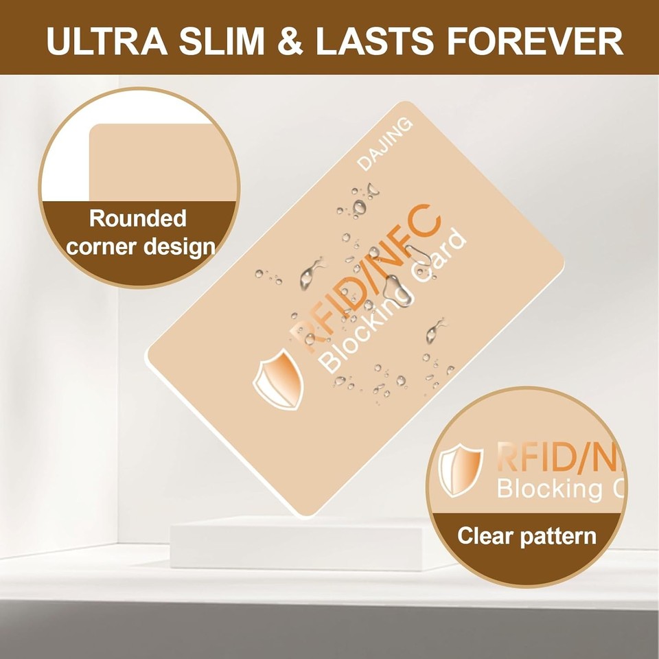 Force Field Max Card Protector - 4-Piece Set, Ultra Thin RFID Blocking ...