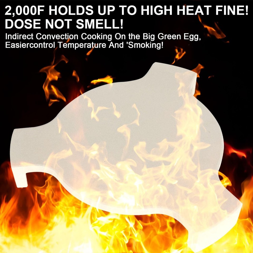 Heat Deflector, Plate Setter for Big Green Egg Large, Heat Deflector ...