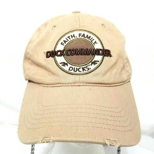 Duck Commander Embroidered Distressed Baseball Cap Hat Faith Family ...