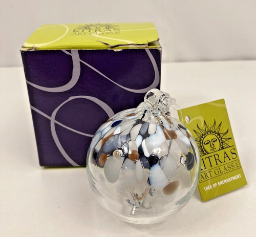 Kitras Tree of Enchantment Art Glass Ornament Peace | eBay