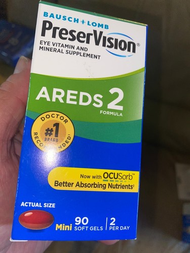 Bausch + Lomb PreserVision AREDS 2. Eye Vitamins, 90 Mini Soft Gels ...