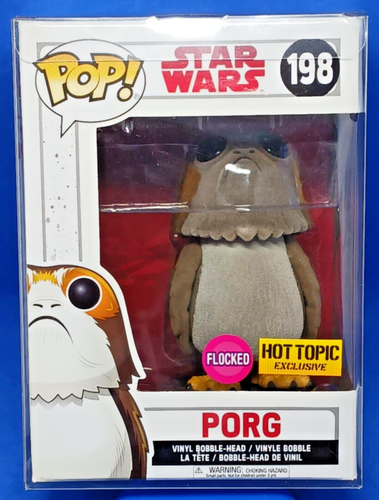 Funko Pop! Star Wars Porg Hot Topic Exclusive Flocked Bobble-Head #198 ...
