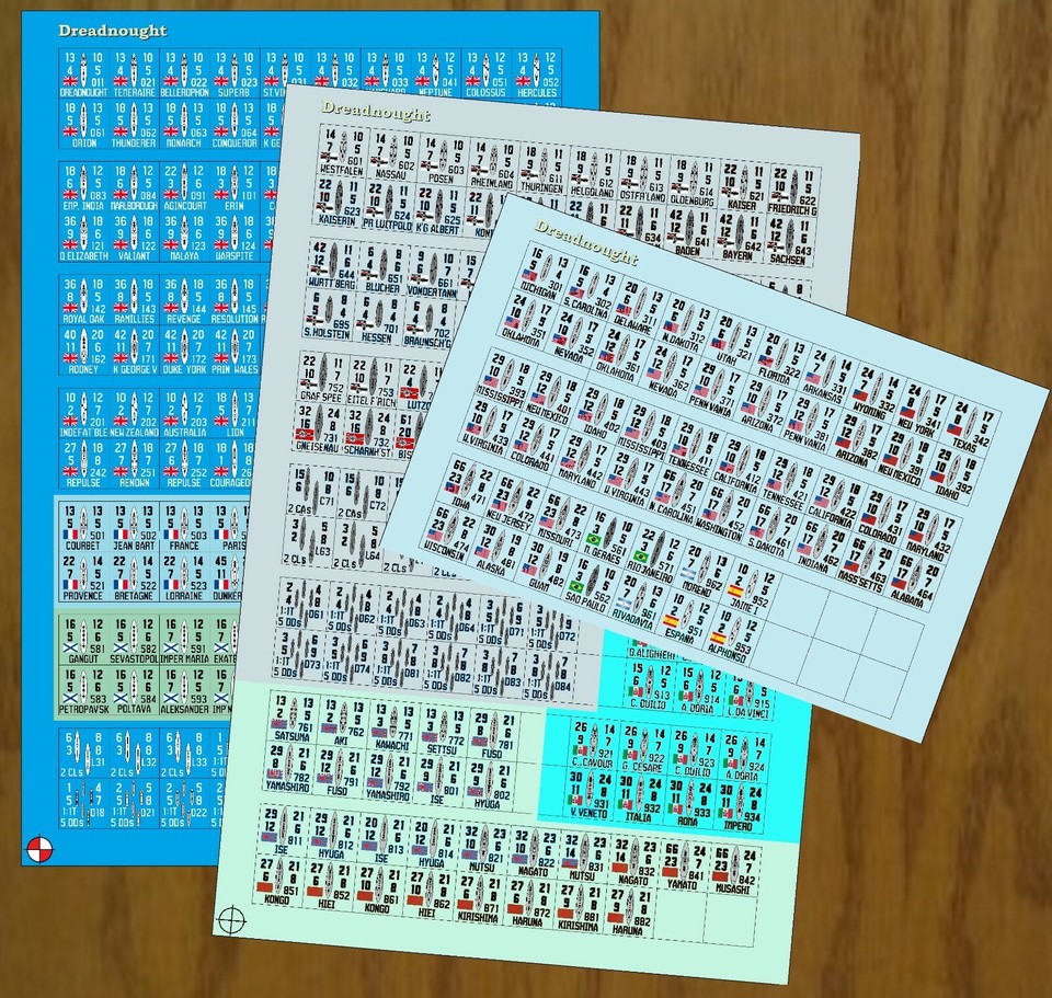 SPI Dreadnought ('75) Replacement Ship Counters | eBay