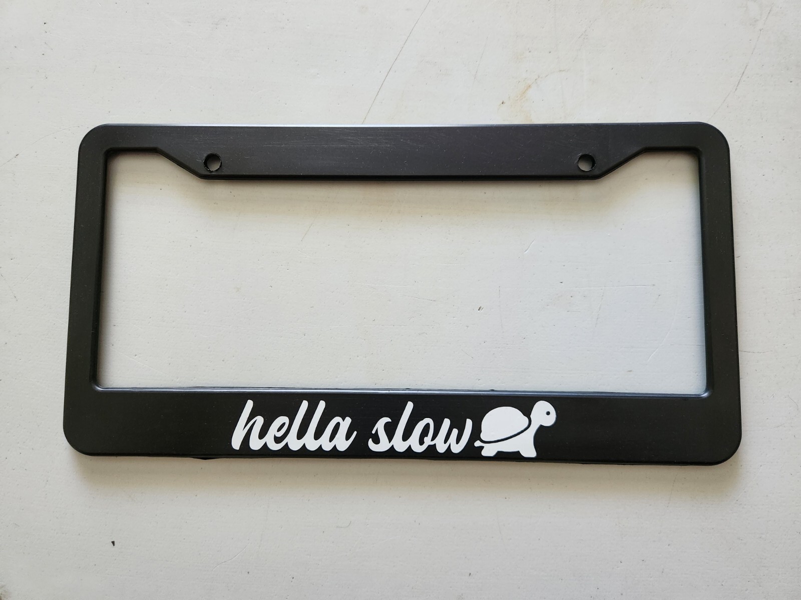 Turtle HELLA SLOW JDM License Plate Frame NEW Funny Meme | eBay