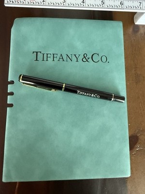 TIFFANY & Co. NoteBook w/ Pen Suede Leather Dairy Journal Novelty GWP ...