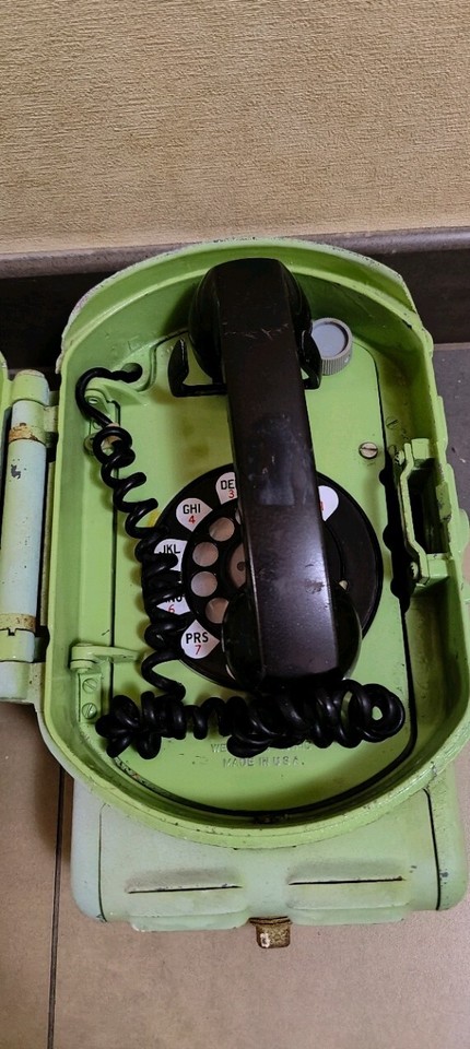 VTG.1950s NYPD POLICE CALL BOX STREET TELEPHONE/ORIGINAL: GREEN ...