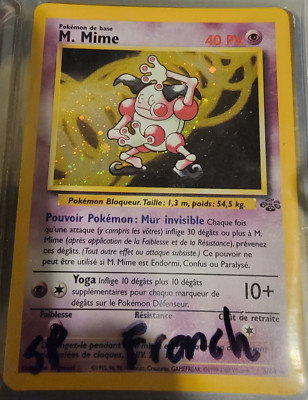 FRENCH Holo Foil Mr. M. Mime 6/64 Jungle Set Pokemon Trading Cards LP ...