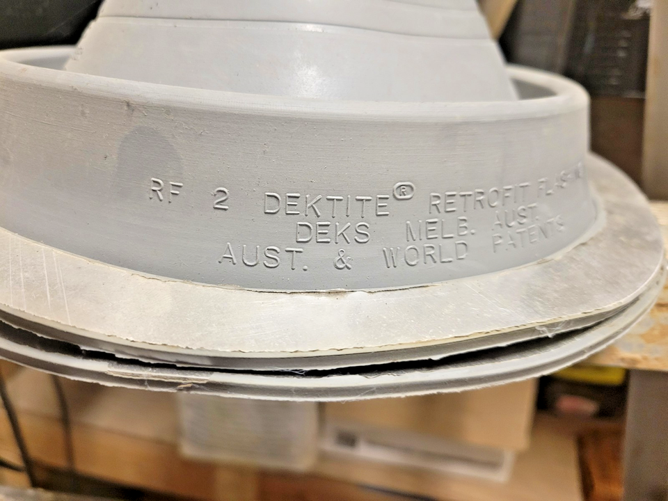 2pcs Dektite Pipe Flashing Boot: RF802G RETROFIT Gray EPDM Flexible ...