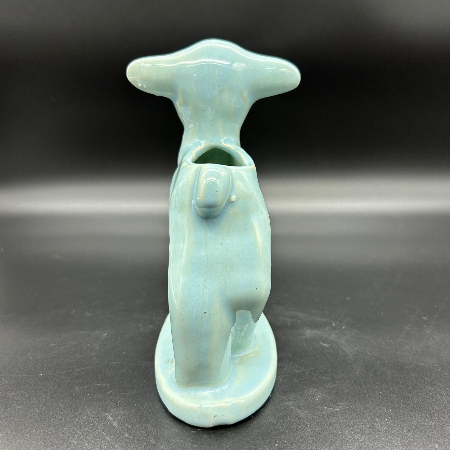 Vtg Haegar Pottery Baby Blue Ceramic Lamb Nursery Planter Mid Century ...