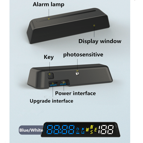 Car Code Meter Altimeter Head Up Display Digital GPS Speedometer Plug ...