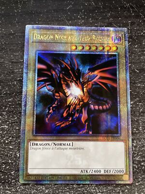 CARTE YU-GI-OH! DRAGON NOIR AUX YEUX ROUGES LC01-FR006 STARLIGHT NEUF ...