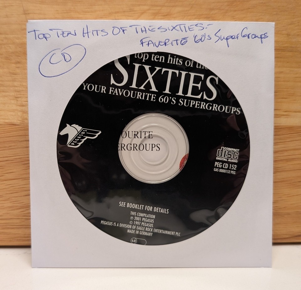 Top 10 Hits Of The Sixties - Favorite '60s Super Groups CD (Disc ...