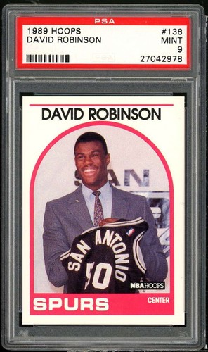 David Robinson Rookie Card 1989-90 Hoops #138 PSA 9 | eBay