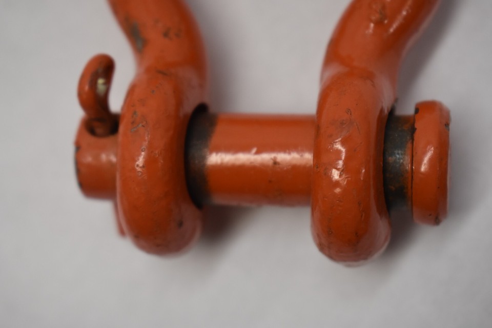 Lot of 2 CM Shackle WLL 3 Ton 1/2" 13mm USA Orange Coating 1/2" Shackle ...