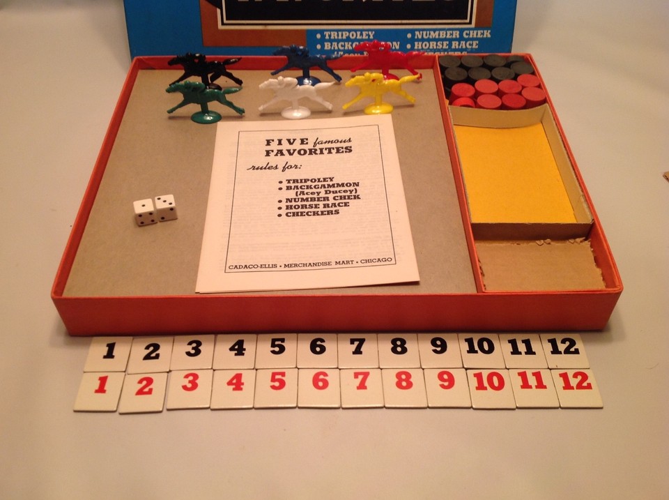 VINTAGE Cadaco Five famous Favorites Baord Games | eBay