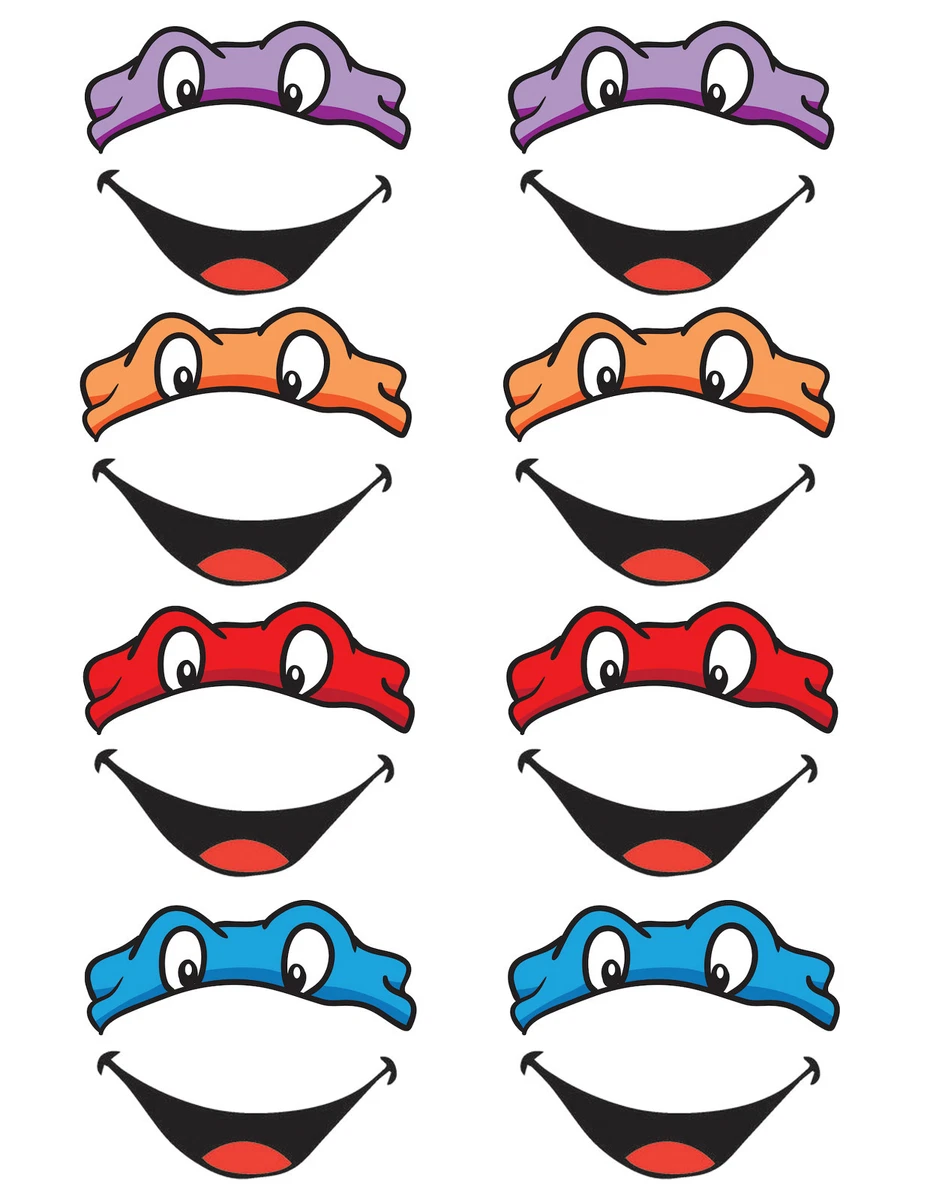 Ninja Turtle Printable Faces