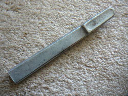 VINTAGE CAST ALUMINUM BOX CUTTER KNIFE - PATENTED USA - FIXED STEEL ...