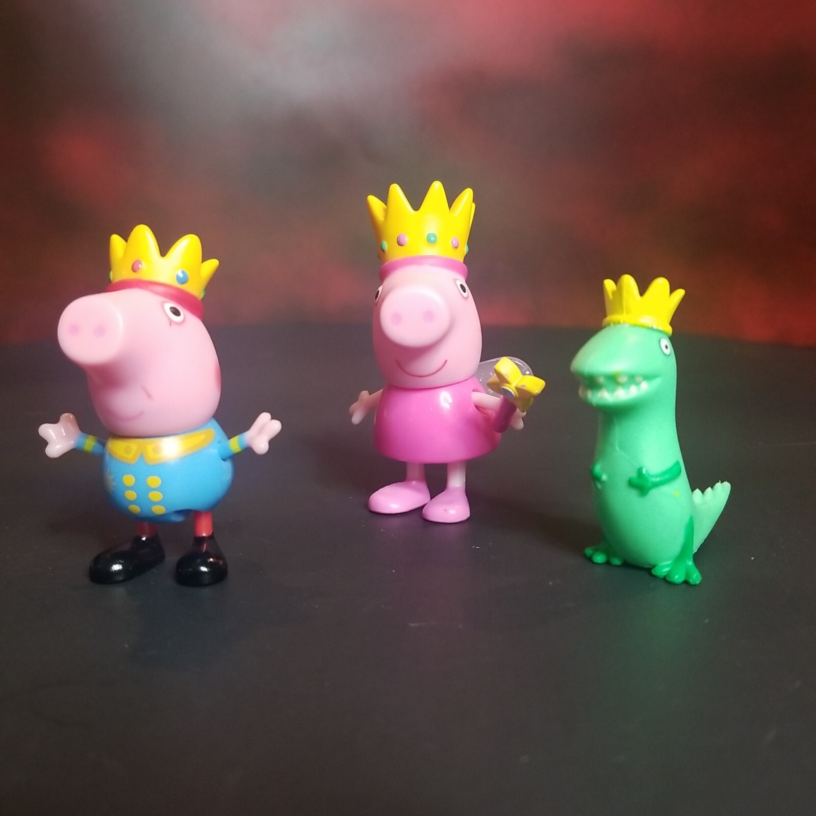 Peppa Pig Royal Figures Prince George Princess Peppa King Vintage 2003 ...