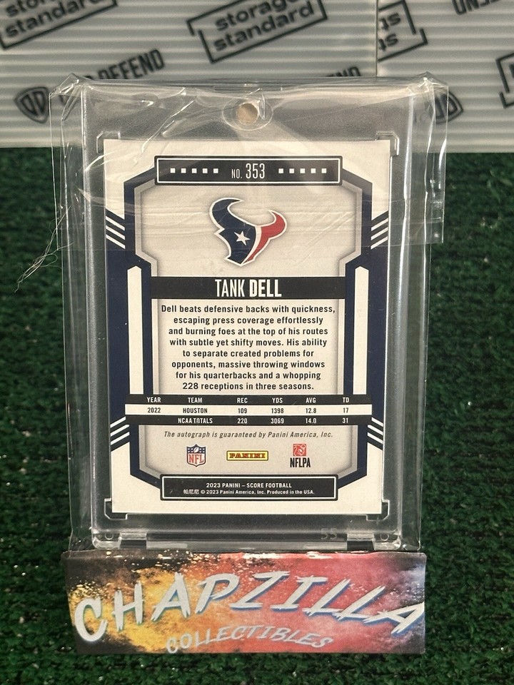 2023 Panini Score Tank Dell Rookie Auto Autograph RC #353 Houston ...