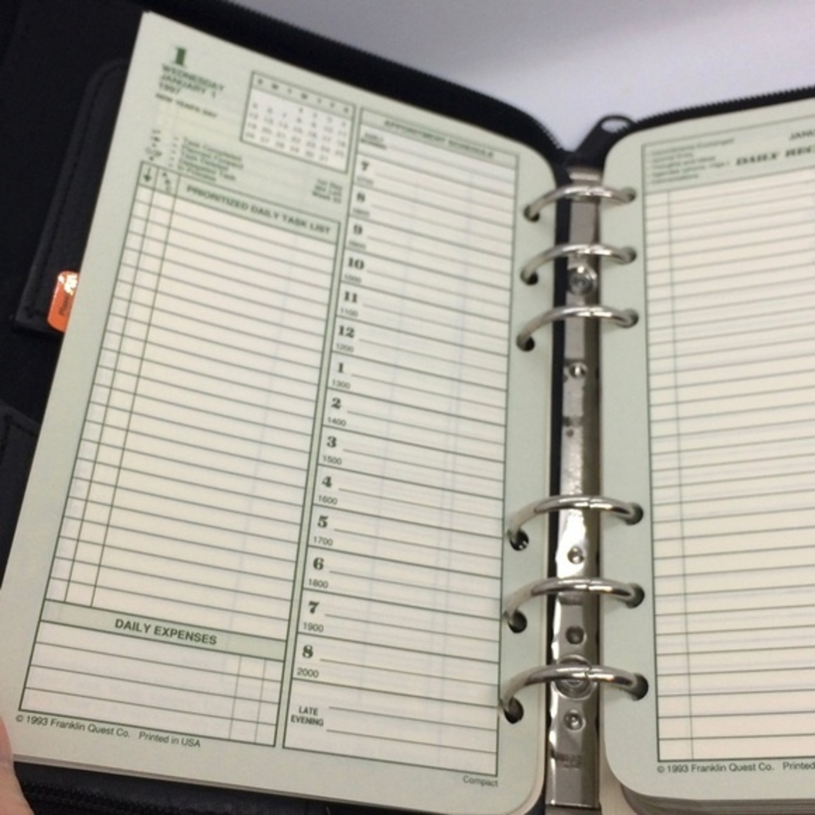 VINTAGE ROLODEX PERSONAL ORGANIZER DAILY PLANNER ZIP … - Gem