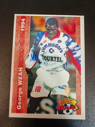 GEORGE WEAH PSG CARTE PANINI UNFP FOOTBALL CARDS 1993 1994 #207 | eBay