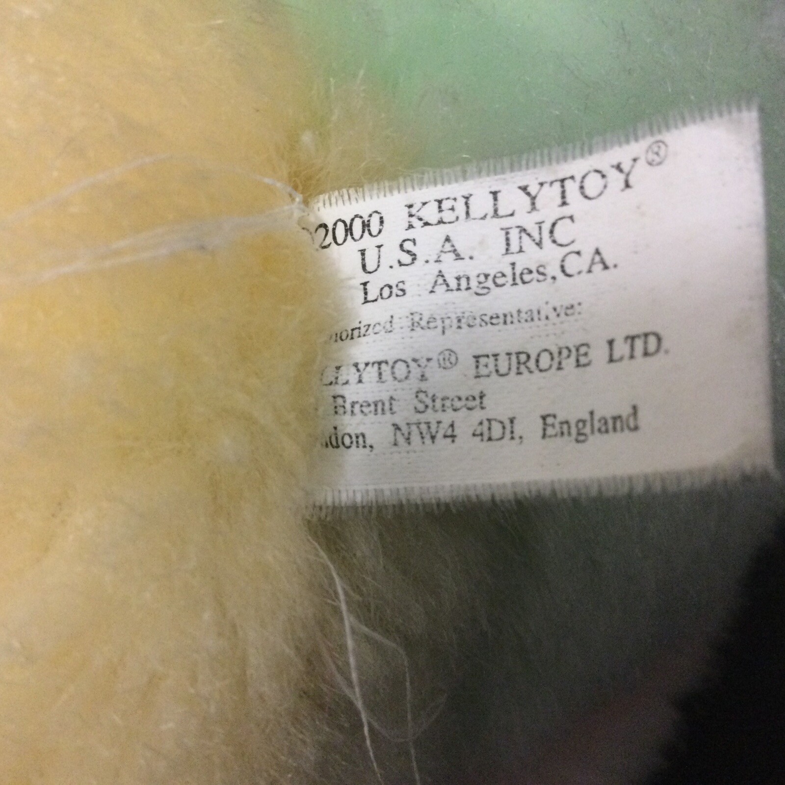 Vintage Kellytoy Usa 2000 Color Block Pastel Teddy Bear Embroidered ...
